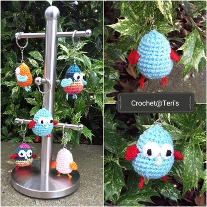 Tufty Bird Keychain, Amigurumi Crochet Patterns, Crochet Pat | Inspire ...