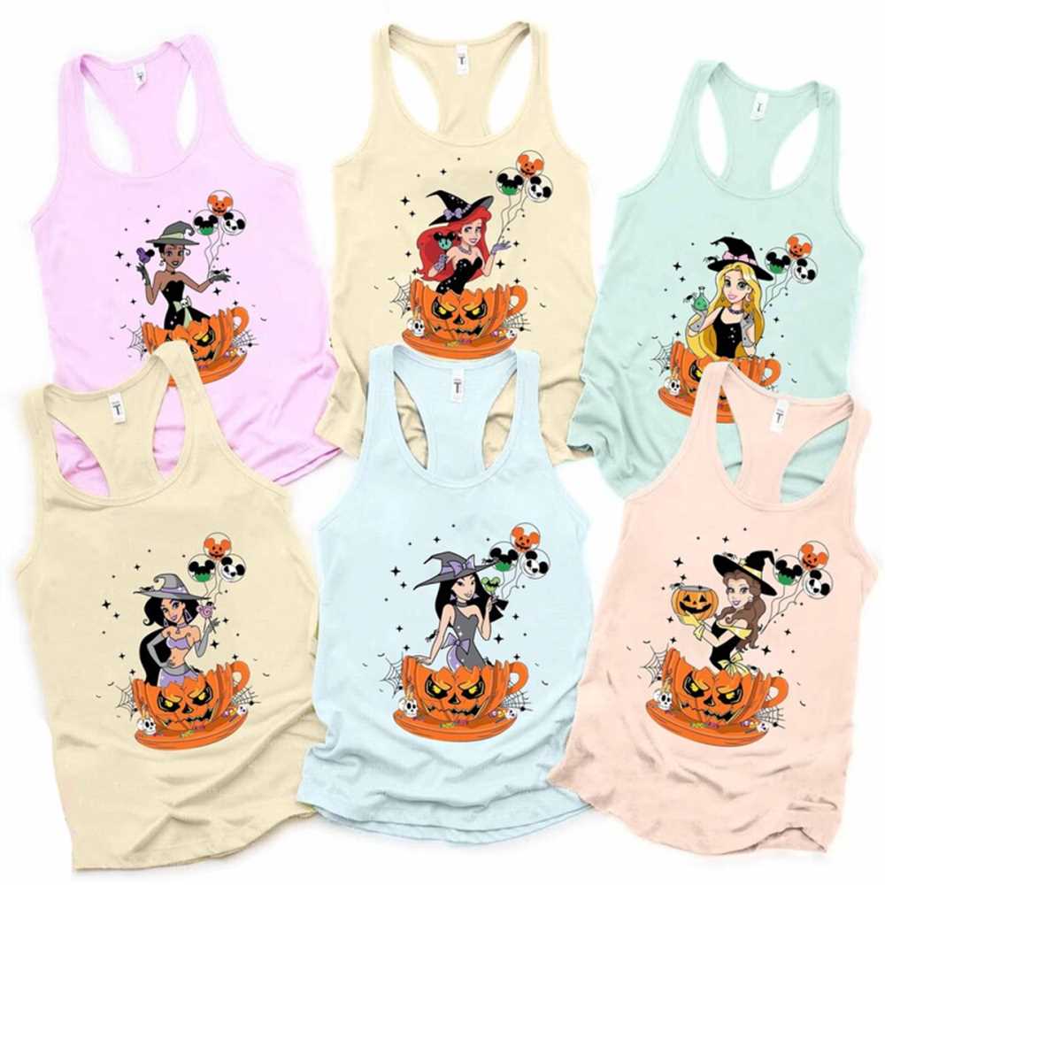 Disney Princess Halloween Tanks, Disneyland Princess Tanks, | Inspire ...