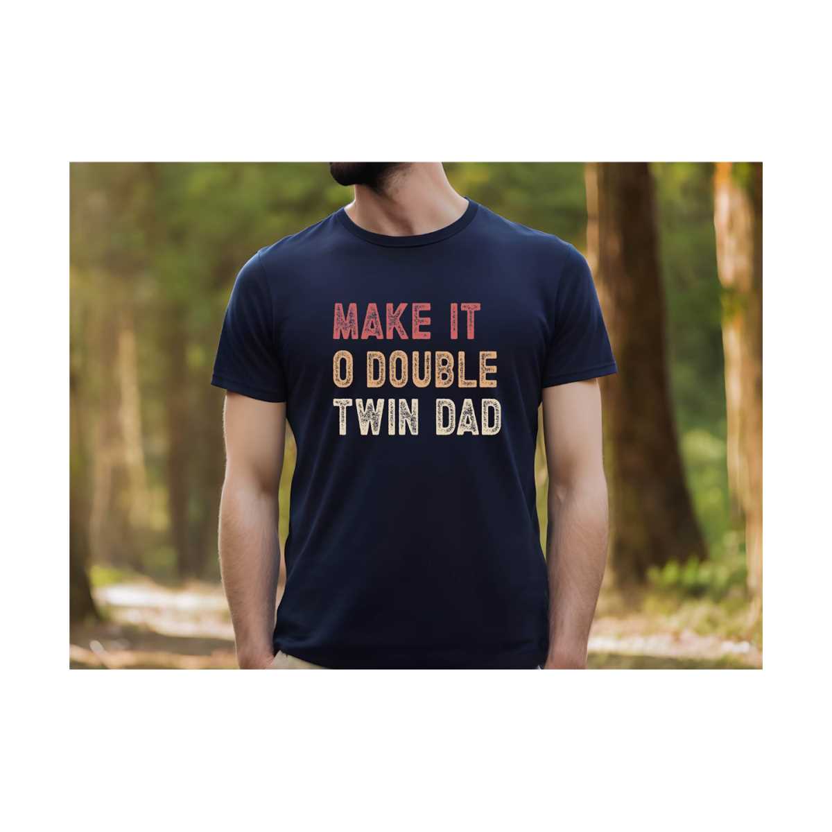 Twin Dad Gifts, Father Of Twins, Gift for Twin Daddy Shirt, | Inspire Uplift
