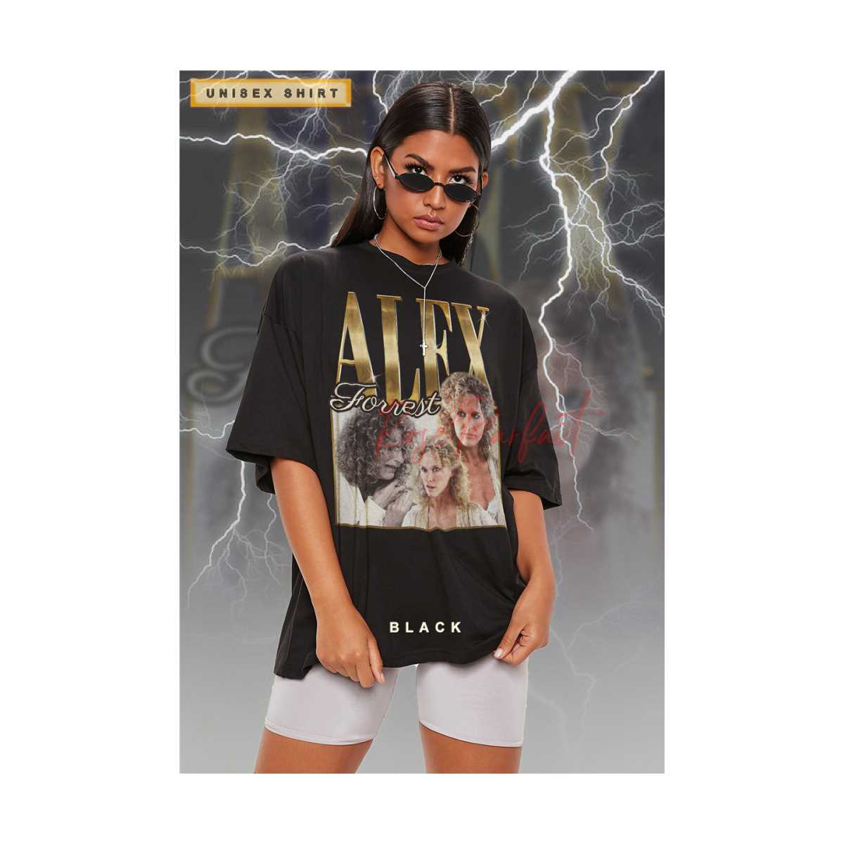 ALEX FORREST Retro Tshirt Glenn Close Tribute Tshirt, Alex F | Inspire ...