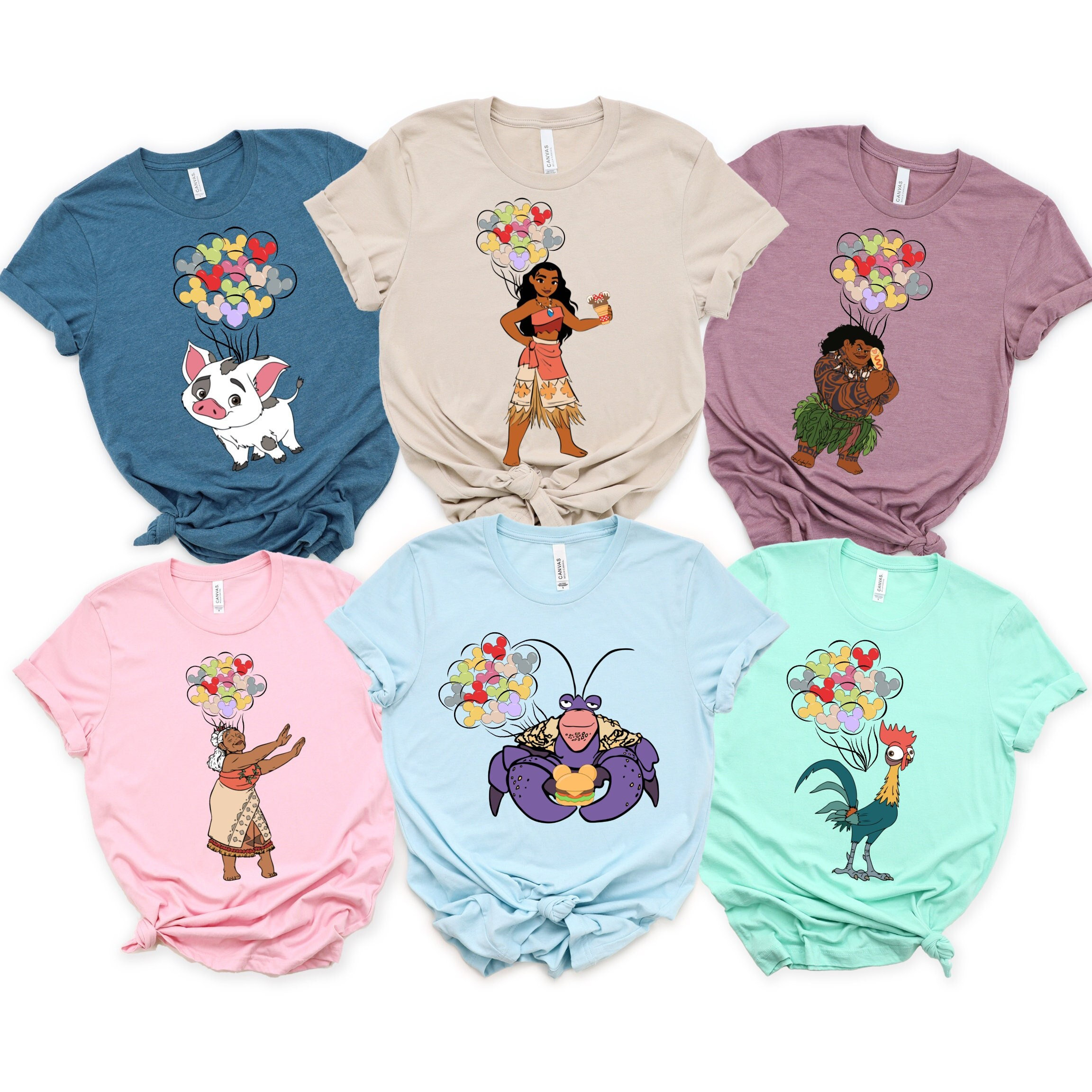 Moana Movie Characters Shirts, Disney Moana Shirts, Disney M | Inspire ...