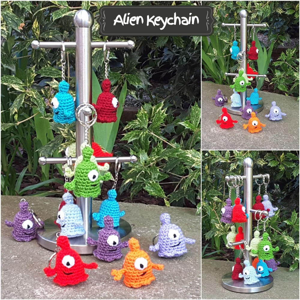 Alien Keychain, Amigurumi Crochet Patterns, Crochet Pattern | Inspire ...