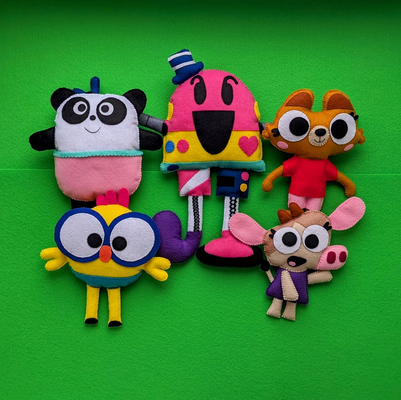 Lingokids Songs for Kids. Handmade felt Cowy cow, Robot, Bil | Inspire ...