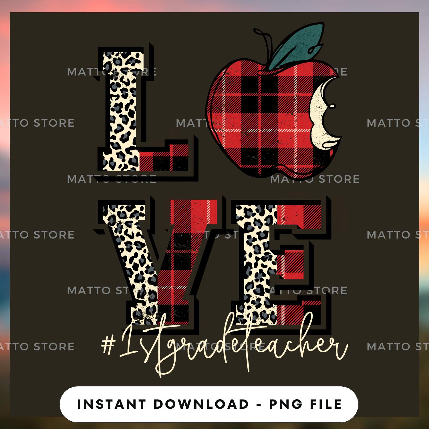 Digital PNG File - 1ST GRADE TEACHER_12 - Matto Store | Inspire Uplift
