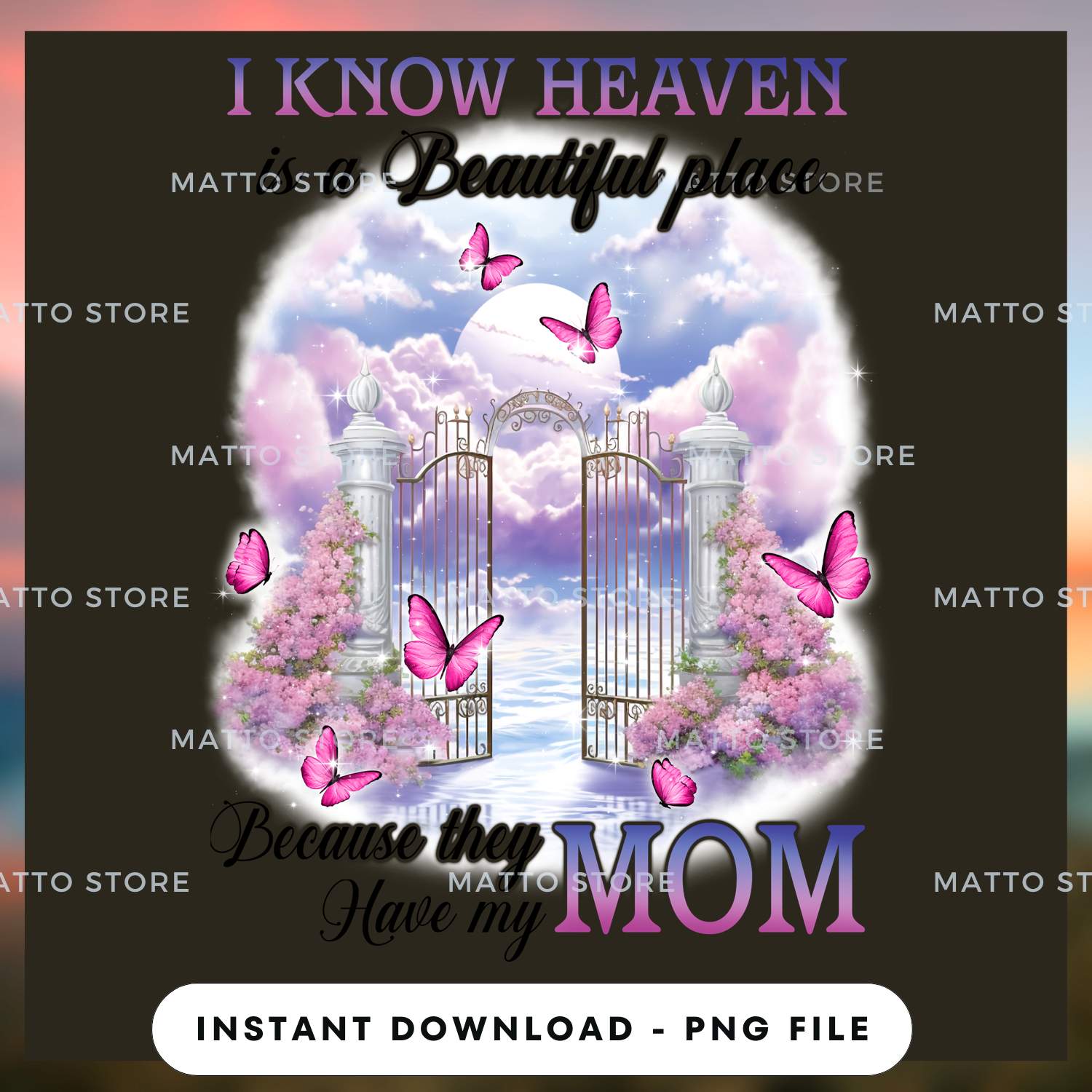 Digital PNG File - Heaven Is A Beautiful Place PNG Download | Inspire ...