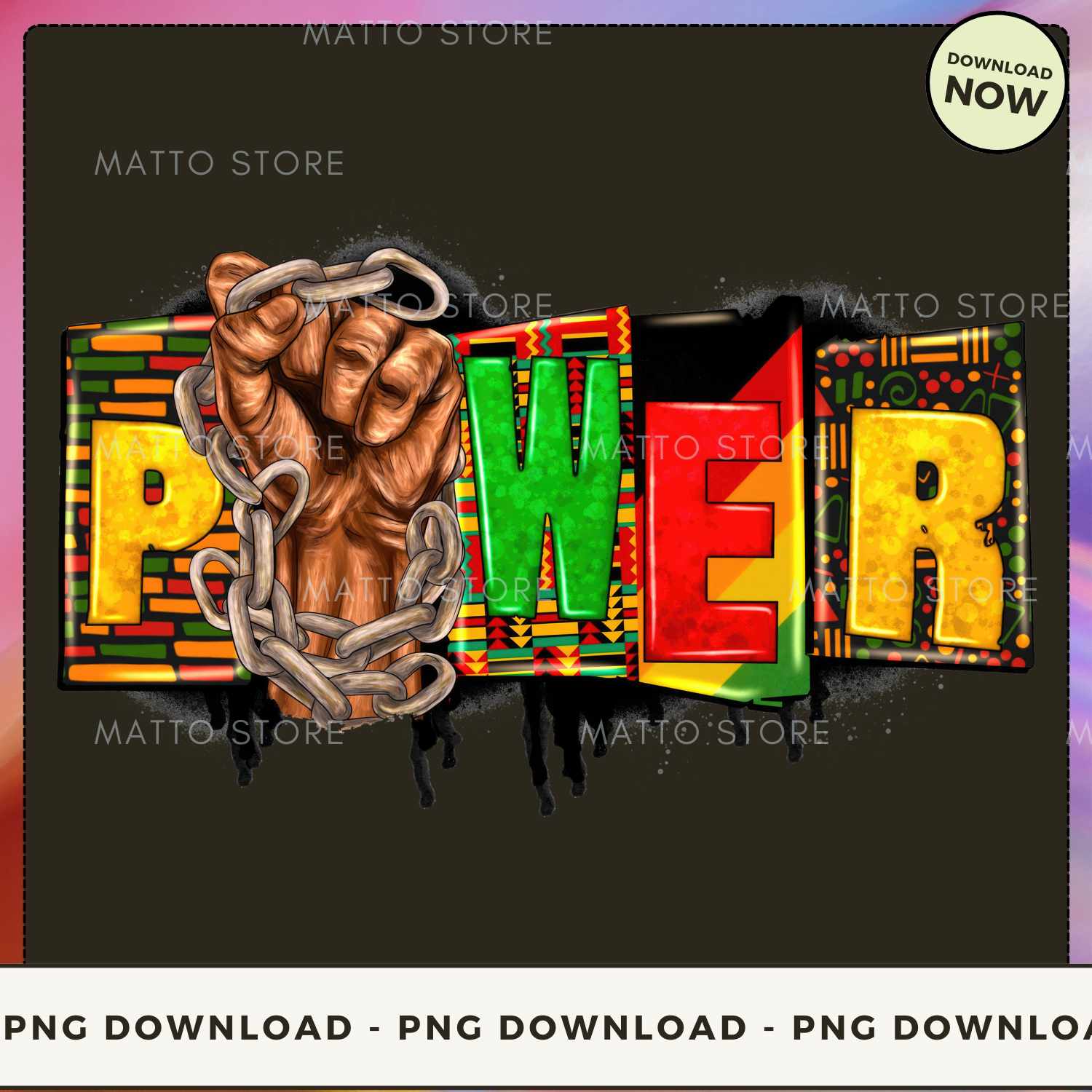 Digital PNG File - Power PNG Download, PNG File, Printable | Inspire Uplift