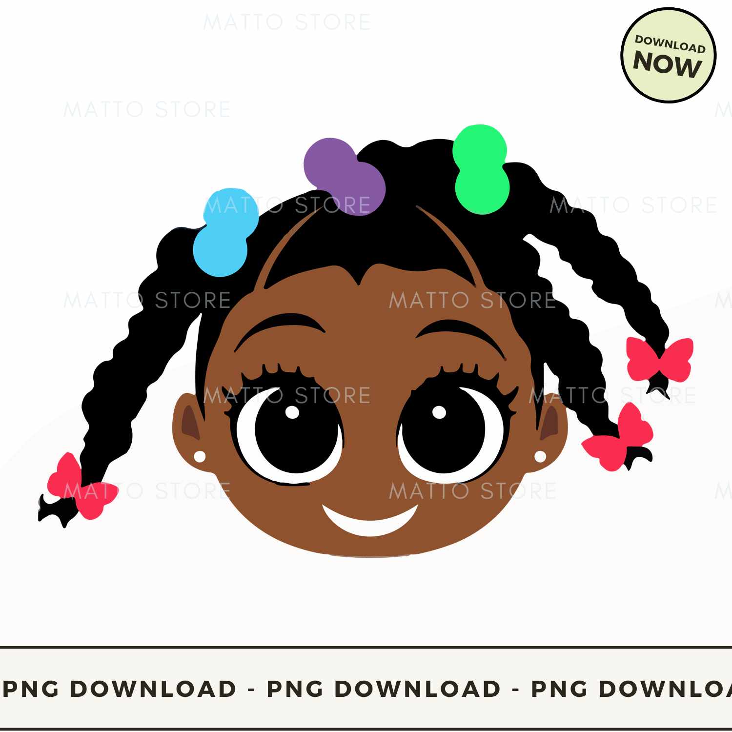Digital PNG File - Little Girl Hairstyle - Customize Text P | Inspire ...