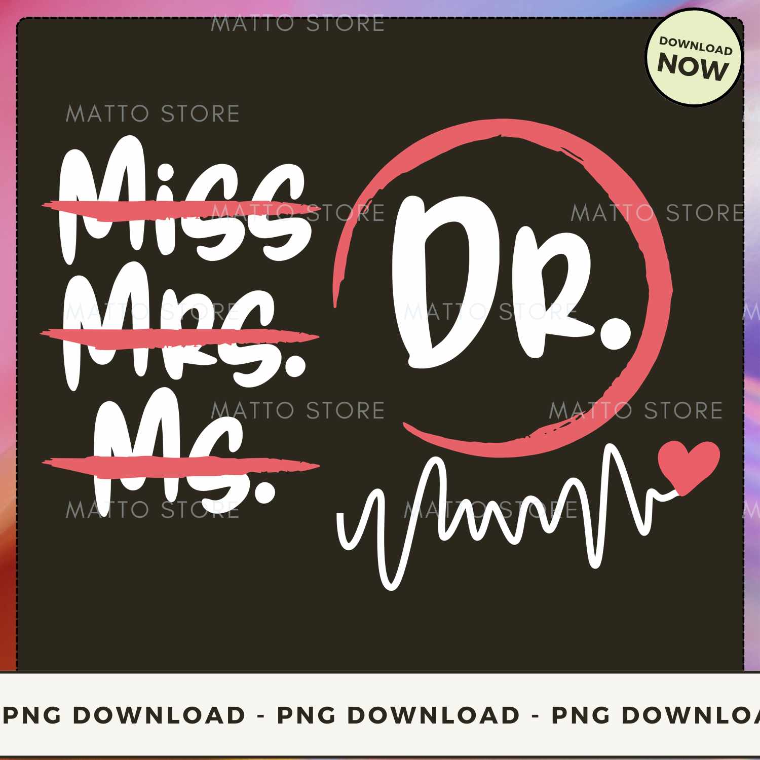 Digital PNG File Miss Mrs Ms Doctor V-5 PNG Download, Instan | Inspire ...