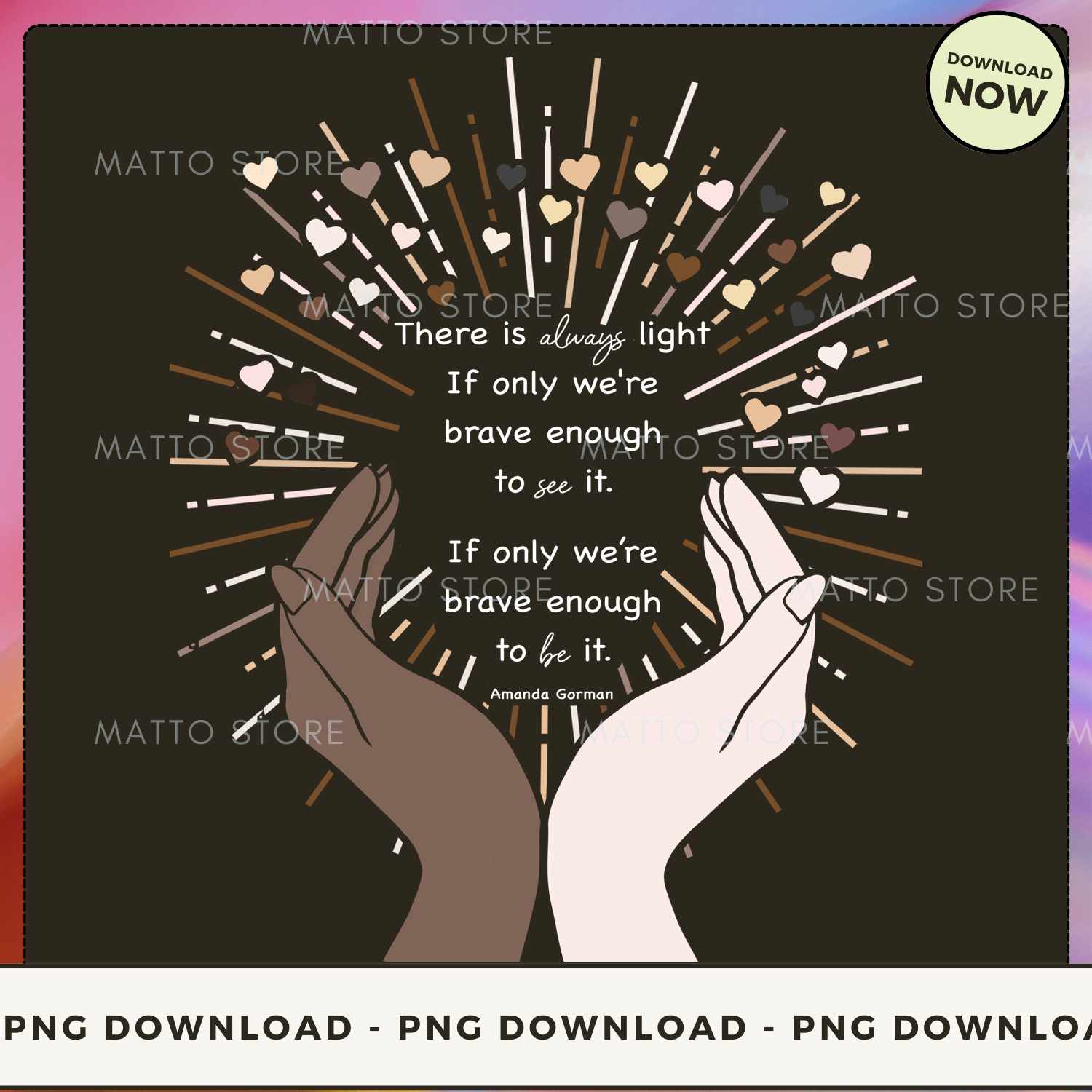 There Is Always Light PNG Download, Instant Download Matto S | Inspire ...