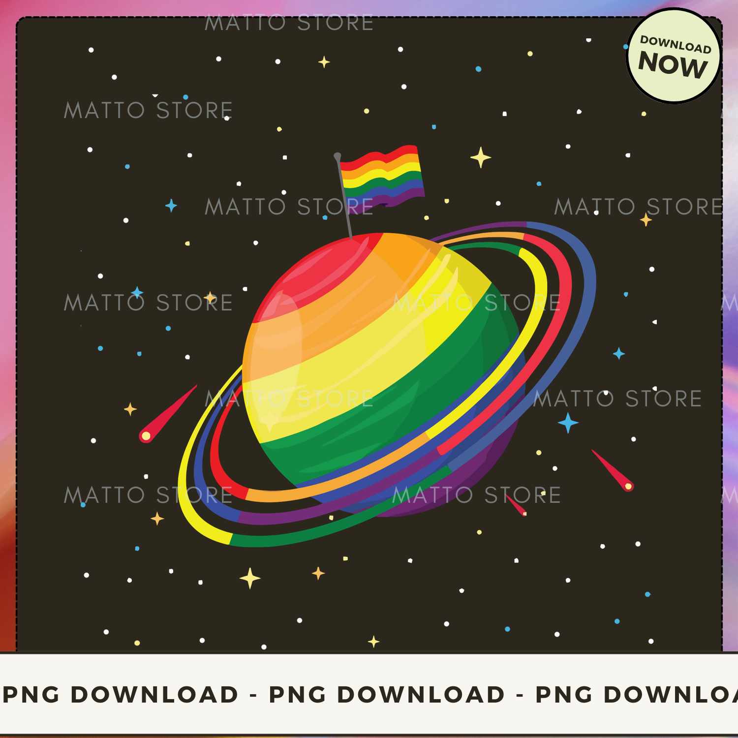 Planet Rainbow - Human Rights PNG Download, Instant Download - Inspire ...