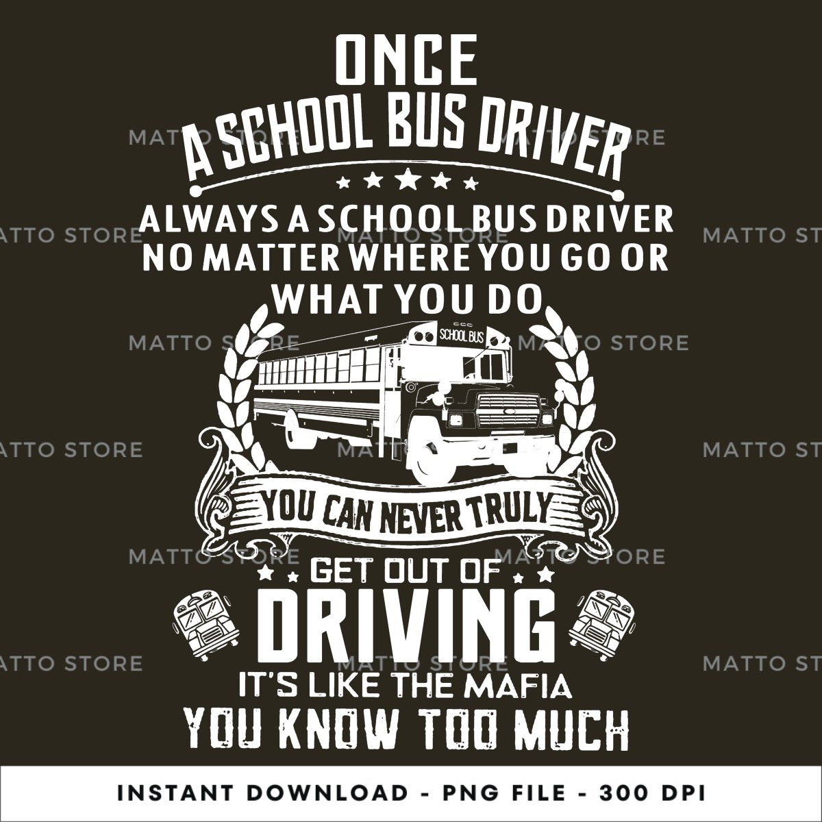 Get out Of Driving for School Bus Driver - motivational Gift | Inspire ...