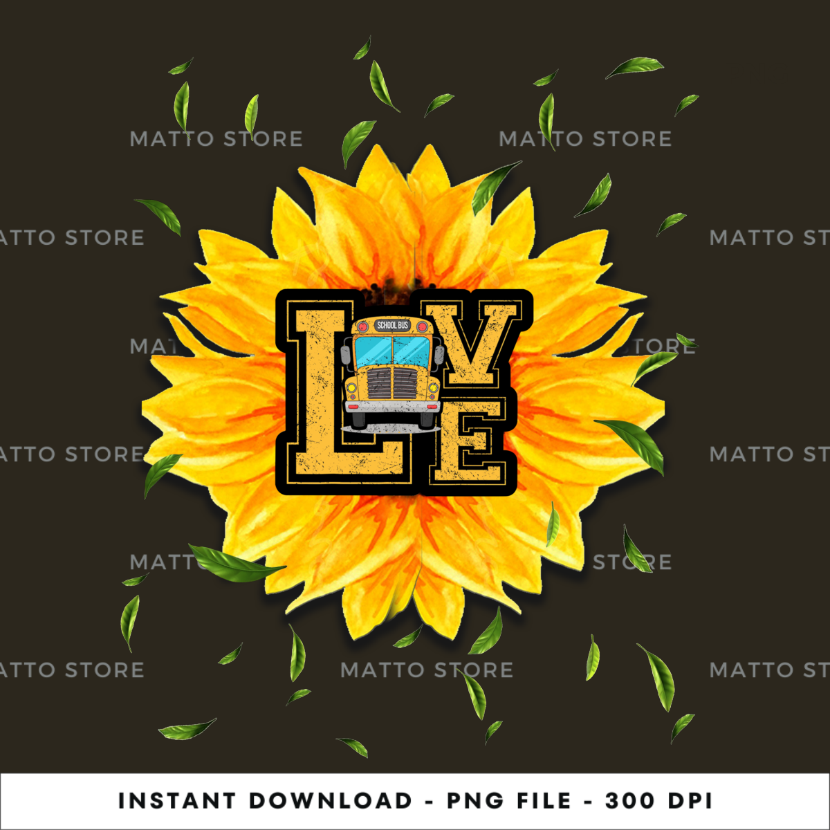 School Bus Life 1 Digital PNG File, Instant Download, PNG Do - Inspire ...