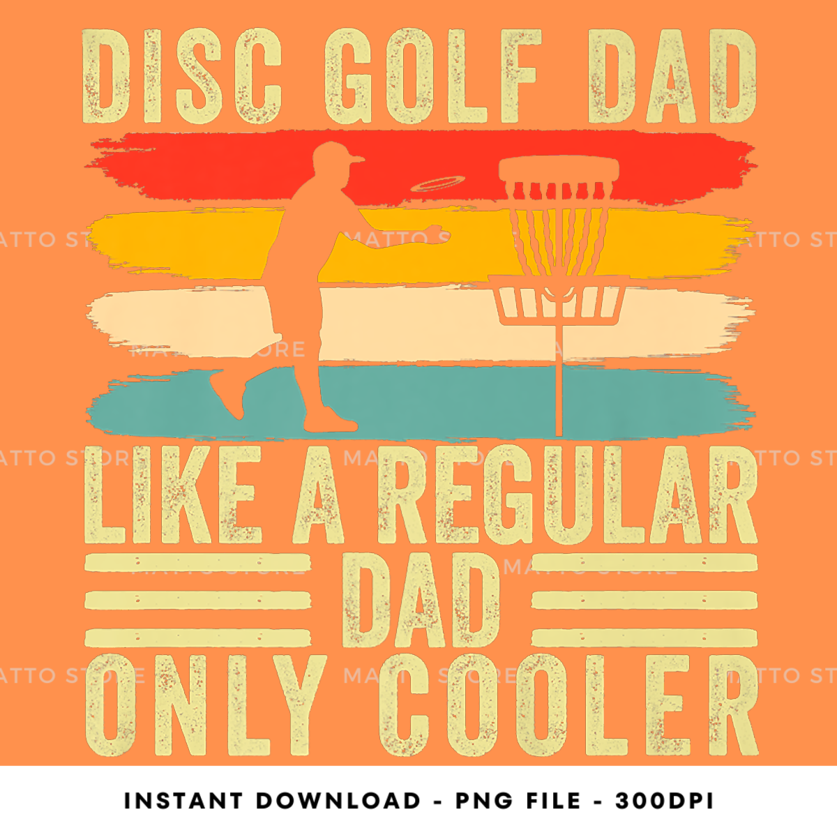 Mens Disc Golf Dad Design for Father Day Frisbee Golfer Prem | Inspire ...