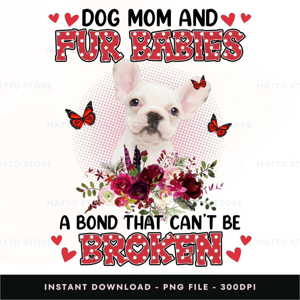 Fur Babies WHITE French Bulldog Dogdad, Dogmom, Dogs Digital | Inspire ...