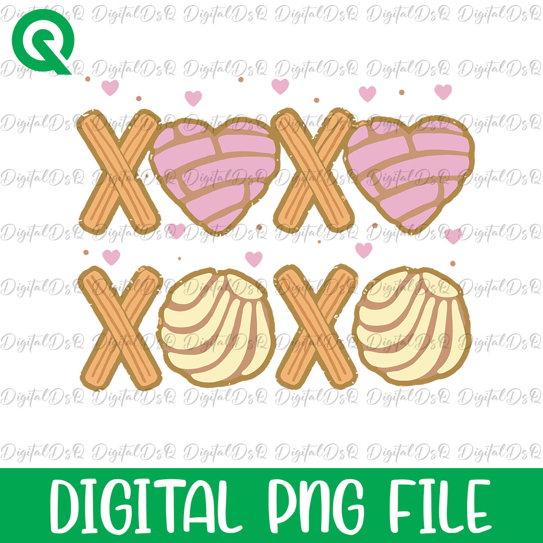 Conchas Valentine Png, Valentines XOXO Png, Concha Valentine | Inspire ...