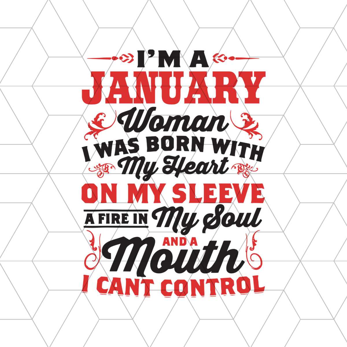 Im An January Woman Quote Svg, Birthday Svg, January Woman S | Inspire ...