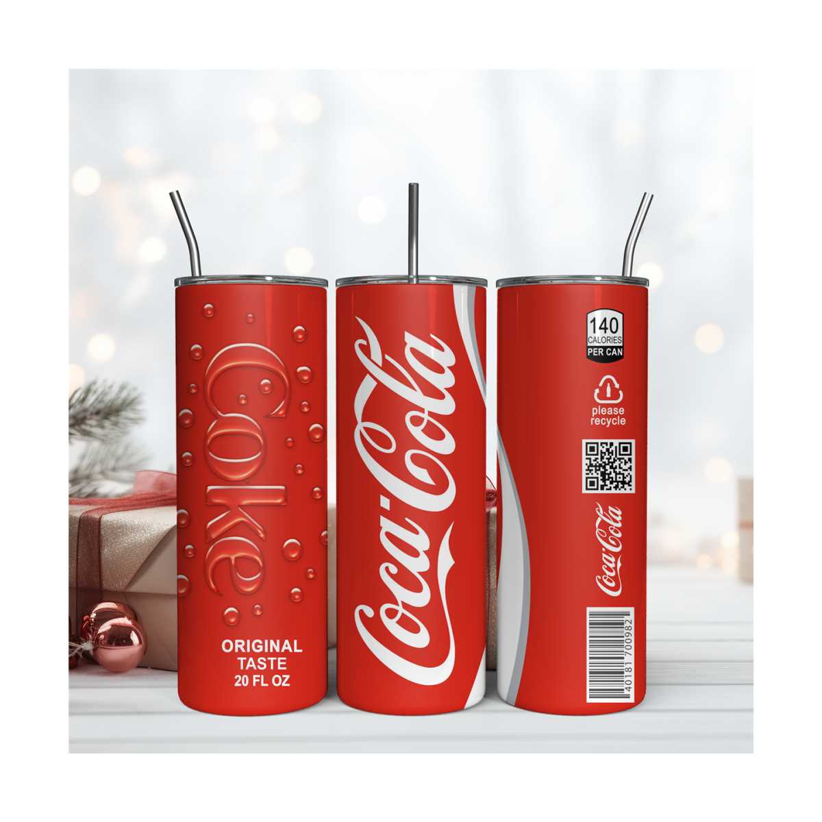 Coca Cola 20Oz Tumbler Wrap, Digital Download PNG, Sublimina | Inspire ...