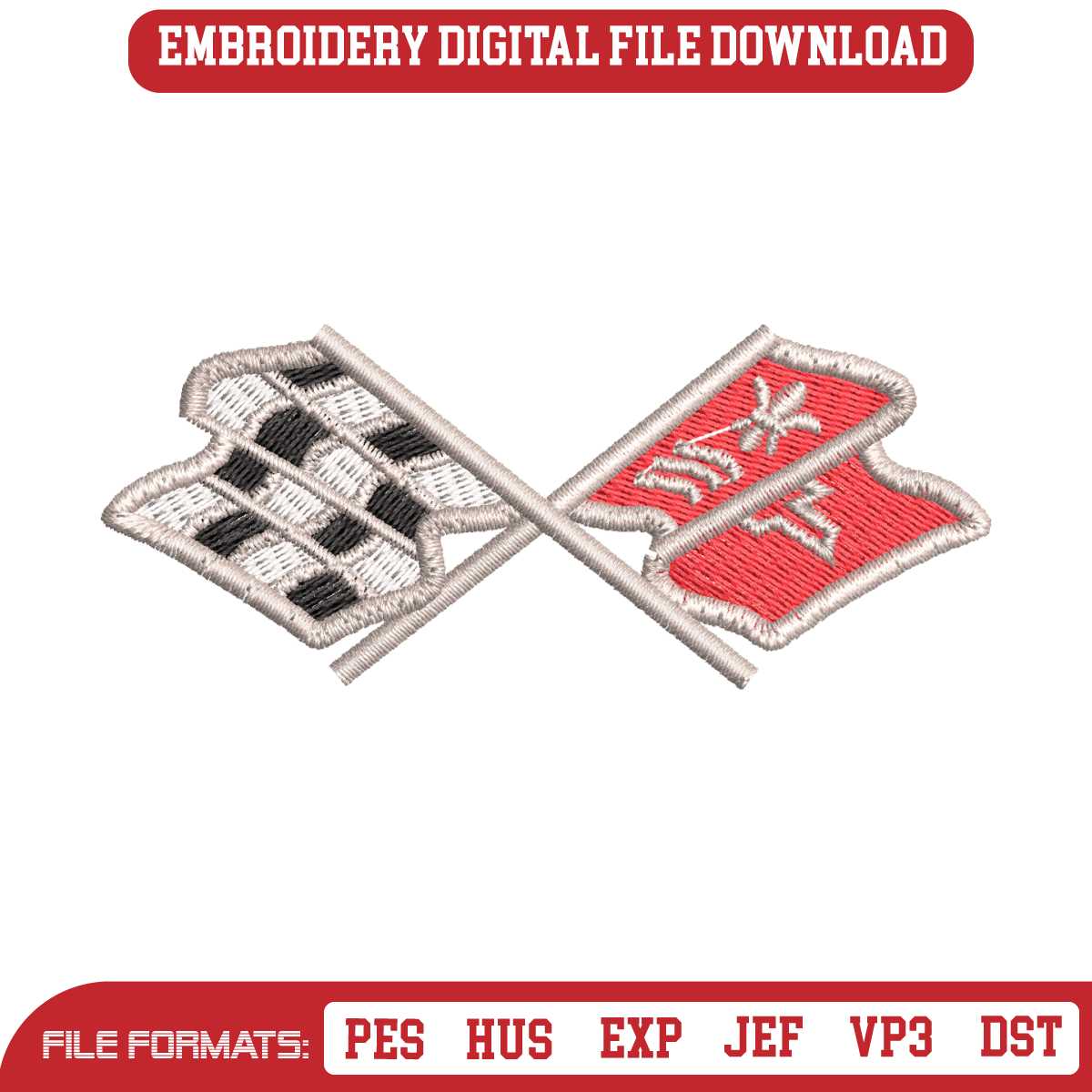 Embroidery Corvette Logo Digitizing Corvette Logo Car Brand | Inspire ...