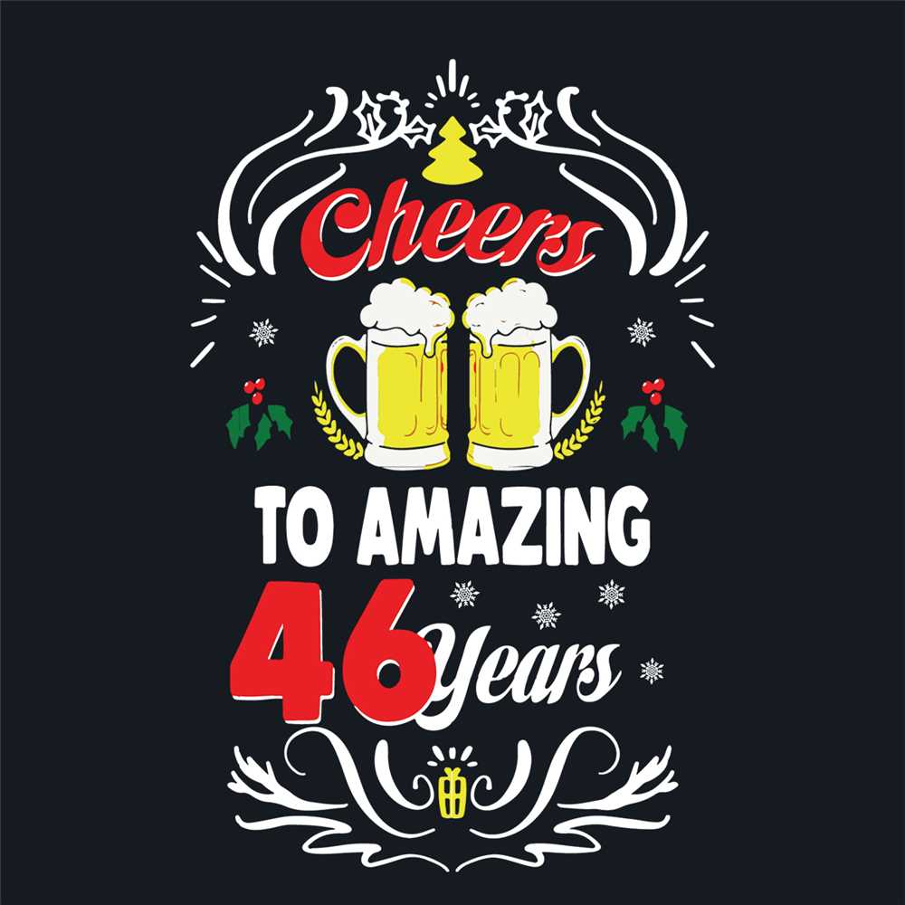 Cheers To Amazing 46 Years Svg, Birthday Svg, Cheers Up Svg, - Inspire ...