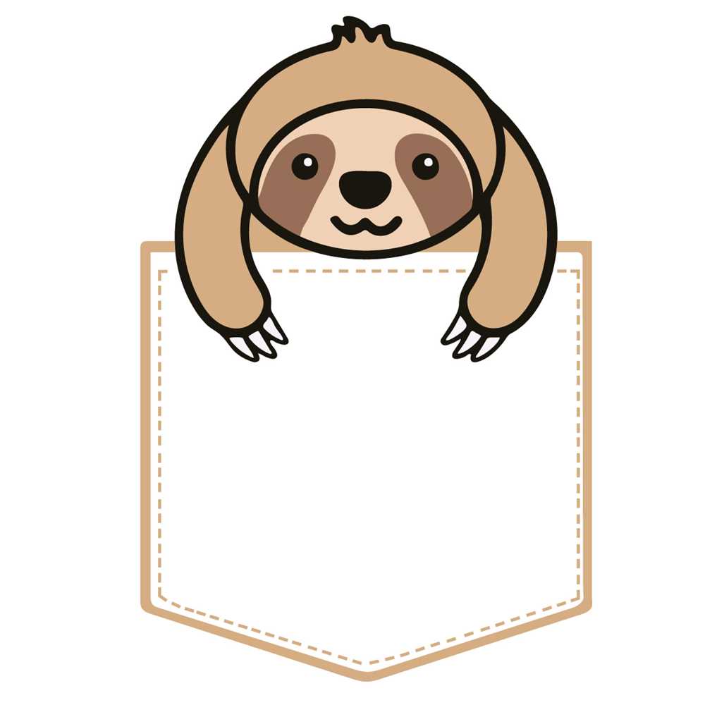 Sloth Pocket Svg, Trending Svg, Sloth Svg, Cute Sloth Svg, P | Inspire ...