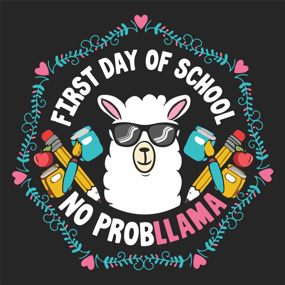 Llama First Day Of School Svg, Back To School Svg, Funny Lla | Inspire ...