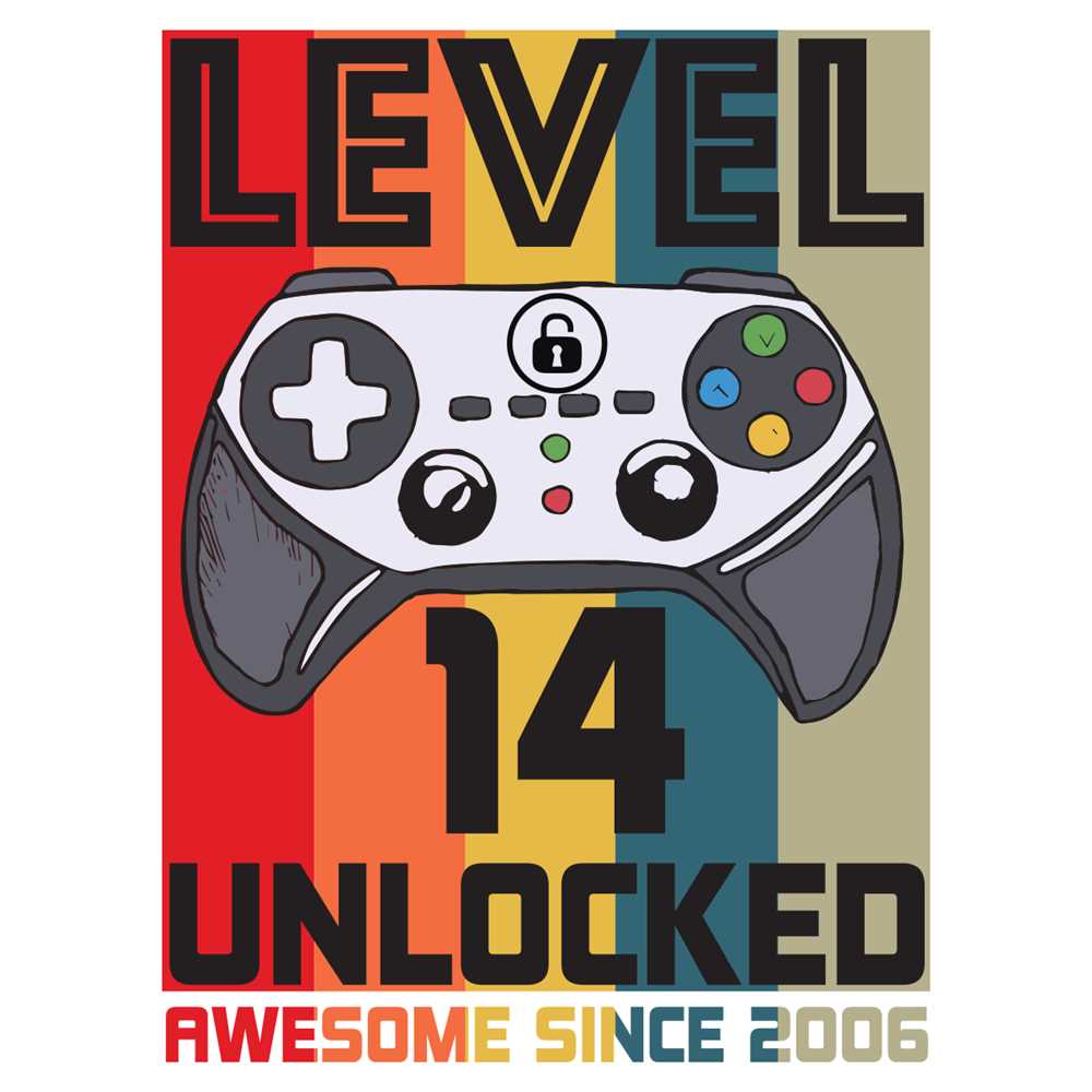 Level 14 Unlocked Awesome 2006 Boys 14th Birthday Video Game | Inspire ...