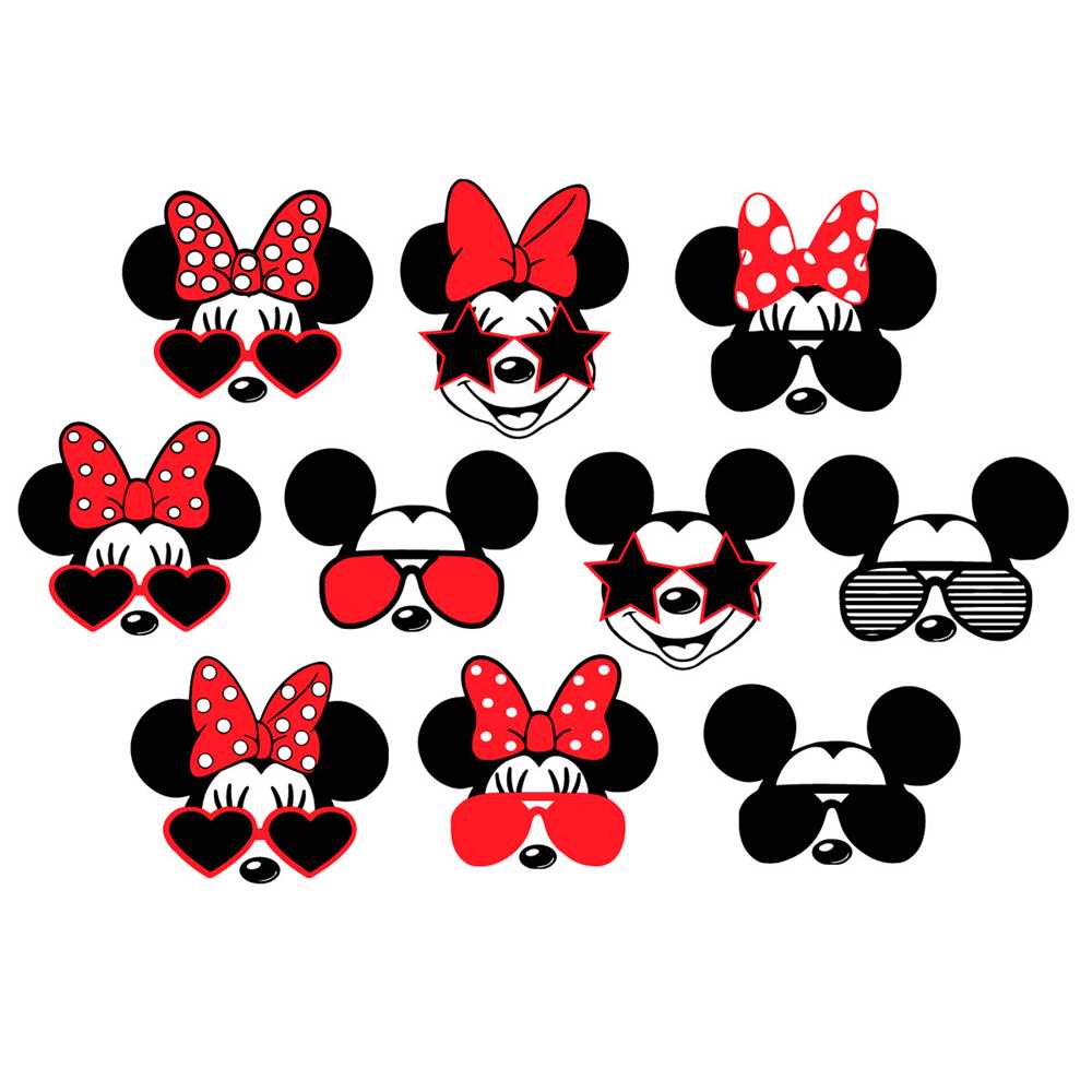 Mickey And Minnie Mouse Sunglasses Svg Disney Svg Mickey M Inspire 1708