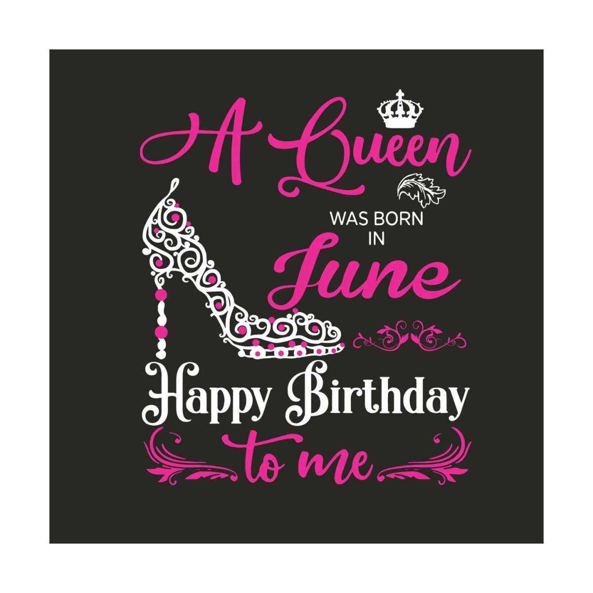 A Queen Was Born On June Happy Birthday Svg, Birthday Svg, J | Inspire ...