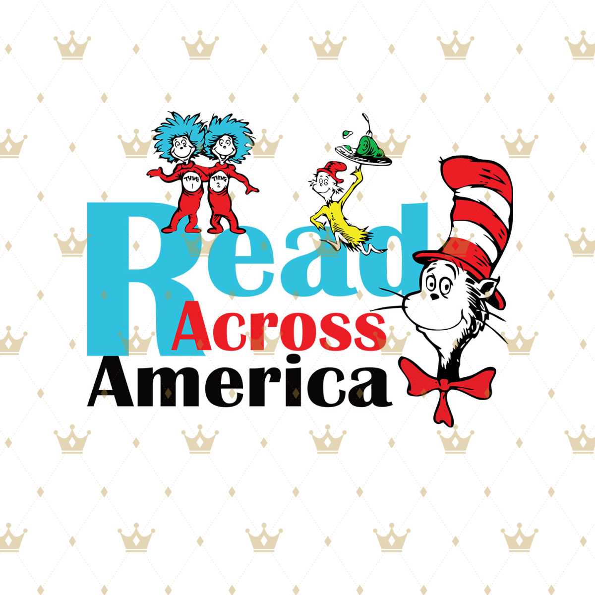 Read Across America Dr Seuss Svg, Dr Seuss Svg, Cat In The H - Inspire ...