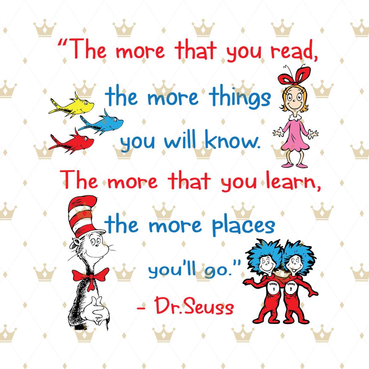 The More That You Read Dr Seuss Svg, Dr Seuss Svg, Cat In Th - Inspire ...