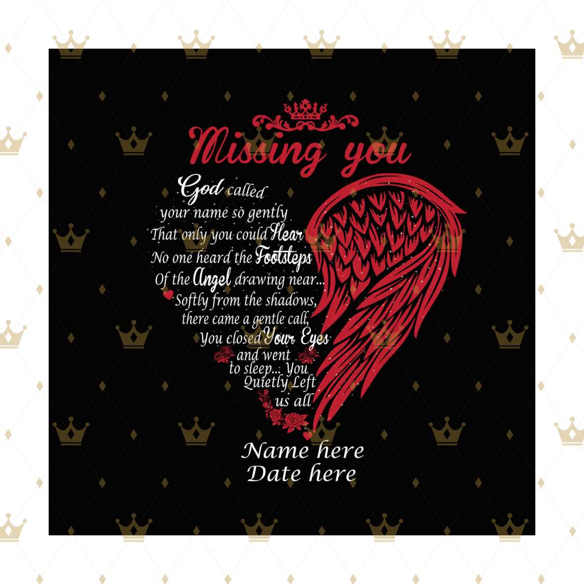 Trending Svg, Missing You Png, Missing You Angel, Angel Wing - Inspire ...