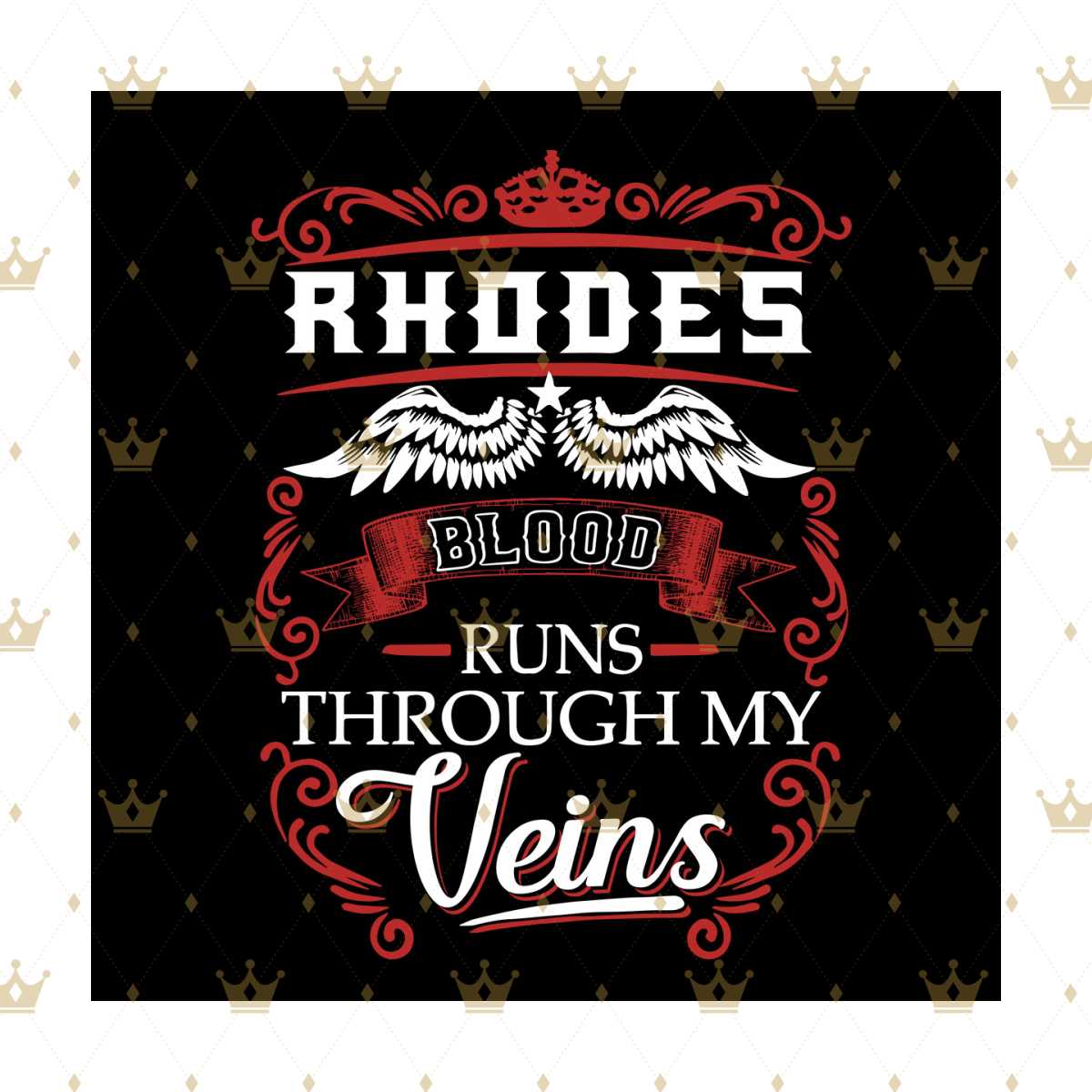Rhodes Bloods Runs Through My Veins Svg, Trending Svg, Rhode | Inspire ...