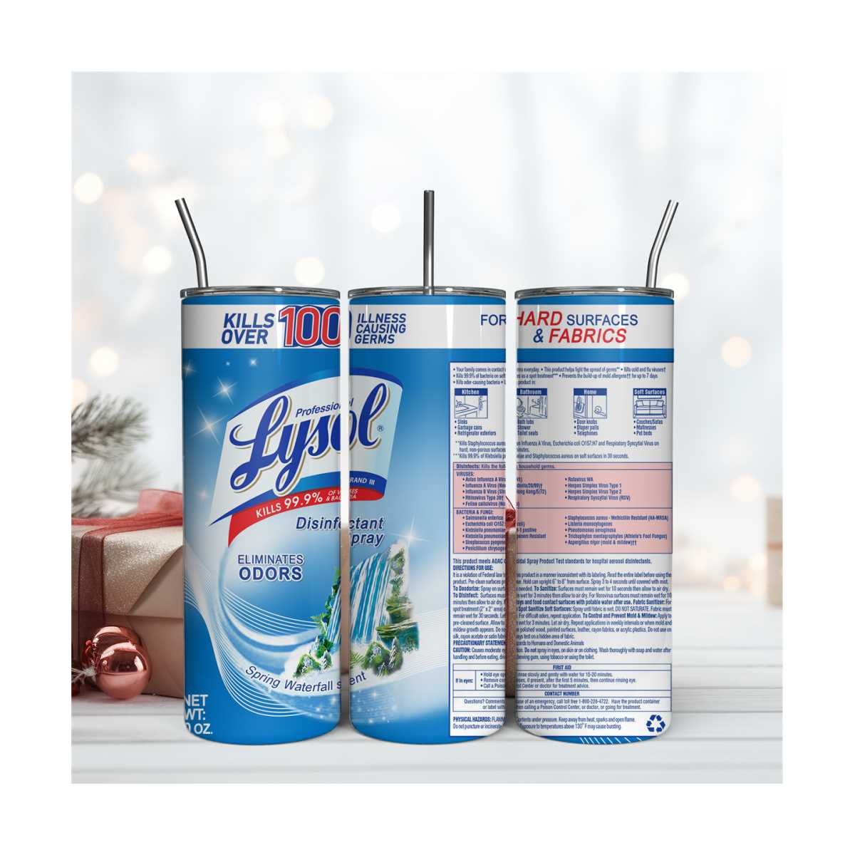 Lysol Spring Waterfall 20Oz Tumbler Wrap Sublimation Design, | Inspire ...