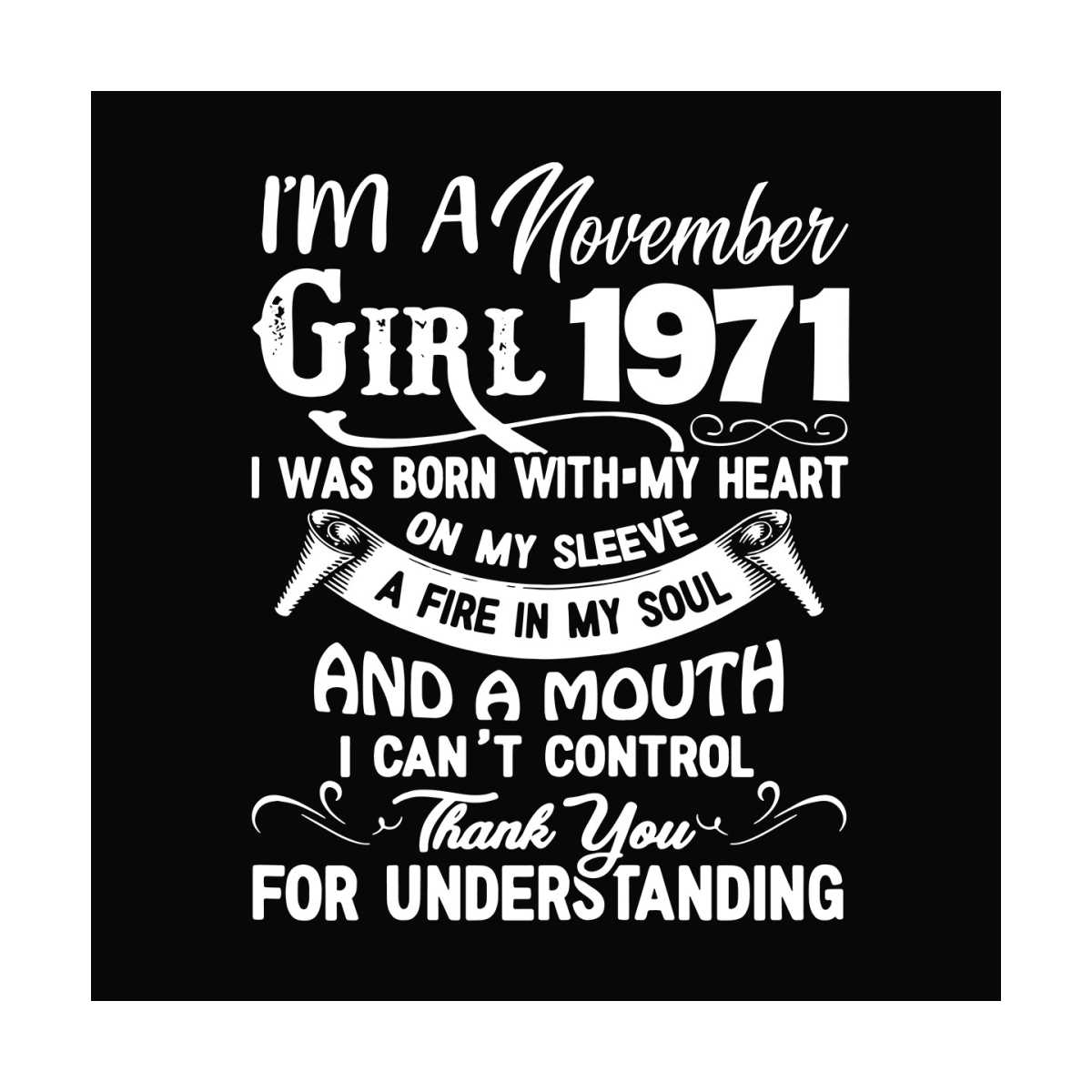 Im A November Girl 1971 Svg, Birthday Svg, November Girl Svg | Inspire ...