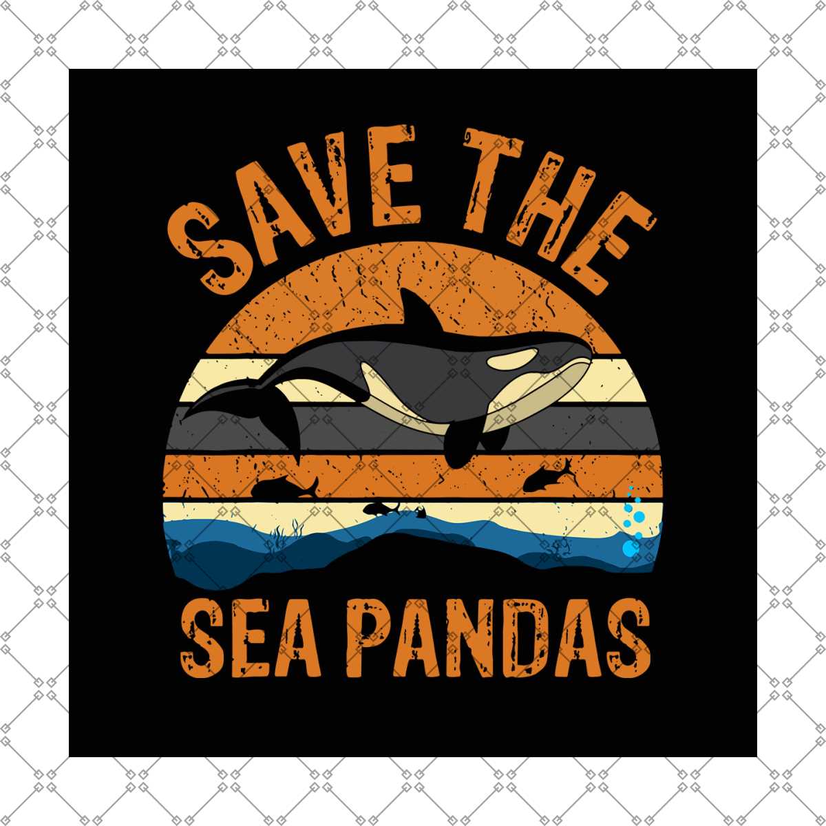 Save The Sea Pandas Svg, Trending Svg, Sea Pandas Svg, Kille - Inspire ...