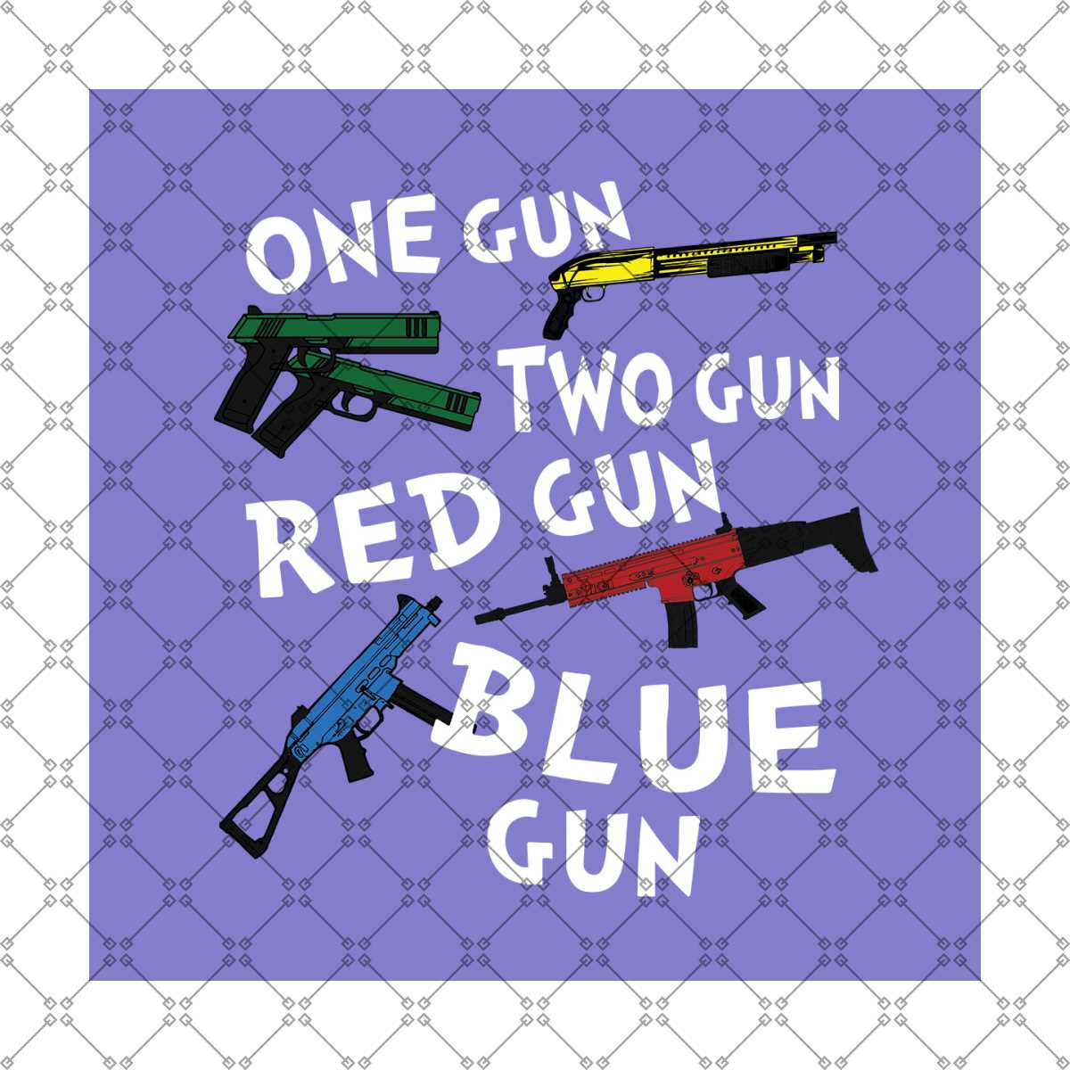 One Gun Two Gun Red Gun Blue Gun Svg, Trending Svg, Green Pi - Inspire ...