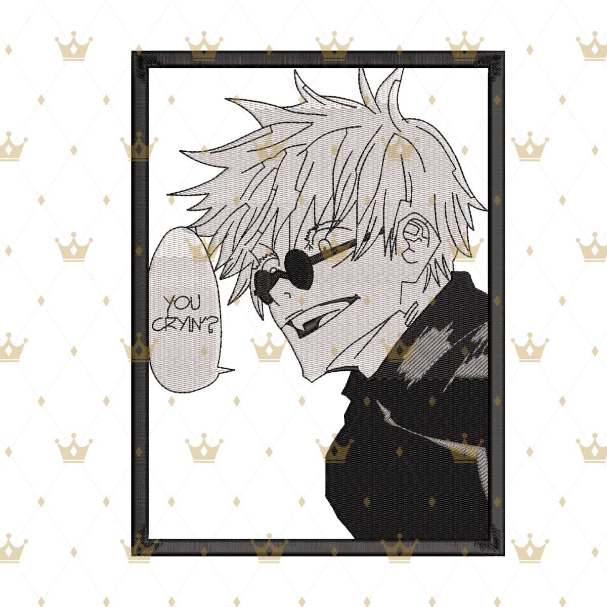 SATORU GOJO Embroidery Digitizing Jujutsu Kaisen Anime Embro | Inspire ...