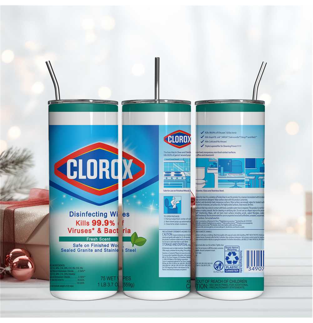 Clorox 20Oz Tumbler Wrap Sublimation Design, Brand Tumbler W | Inspire ...