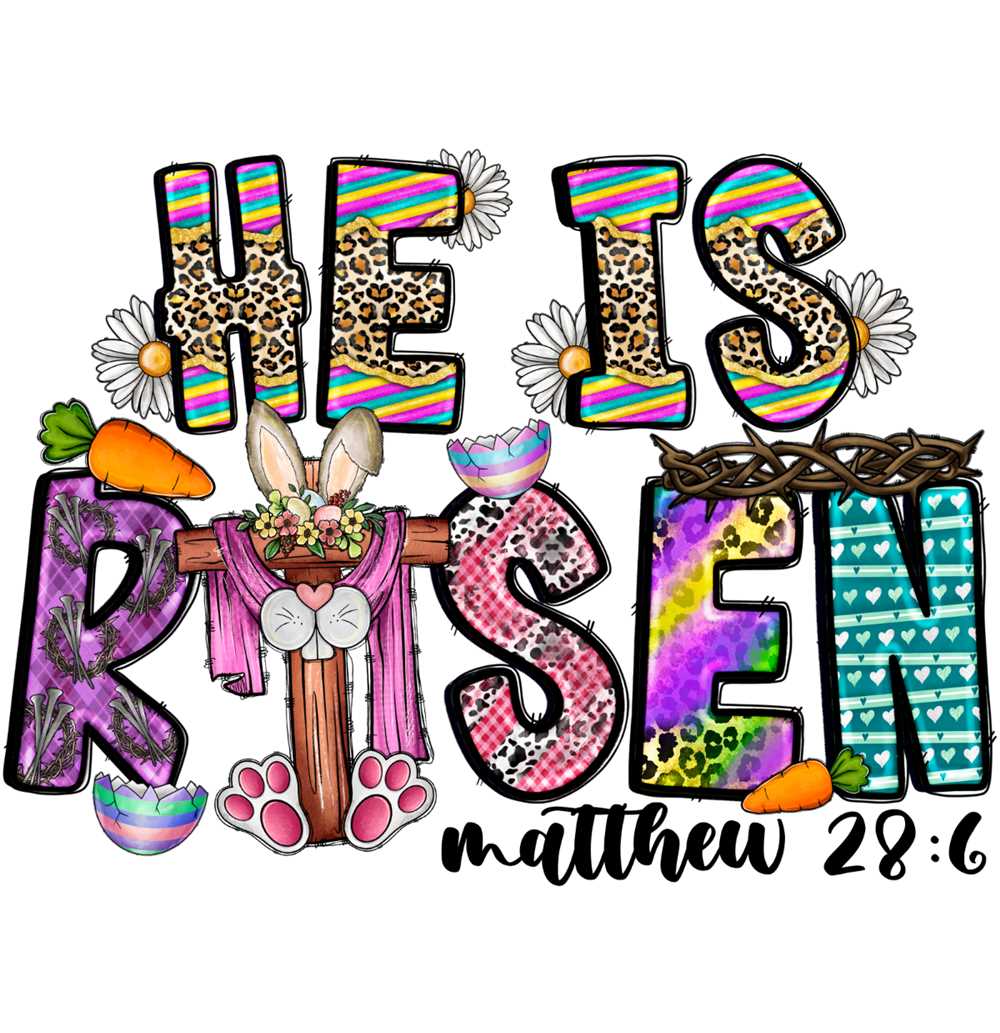 He Is Risen Matthew 286 Leopard Png Risen Png Download File - Inspire ...