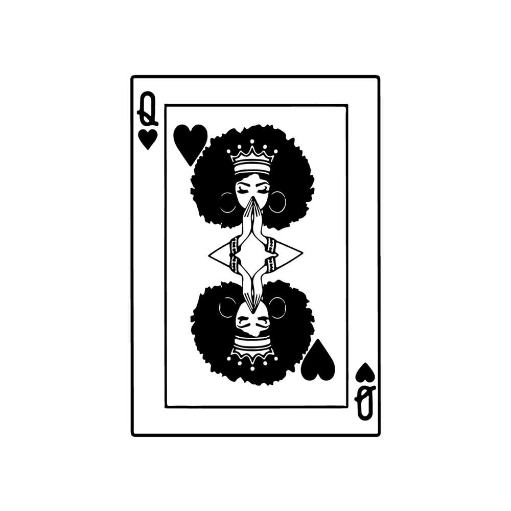 Queen Playing Card Svg, Black Girl Svg, Queen Svg, Queen Car | Inspire ...