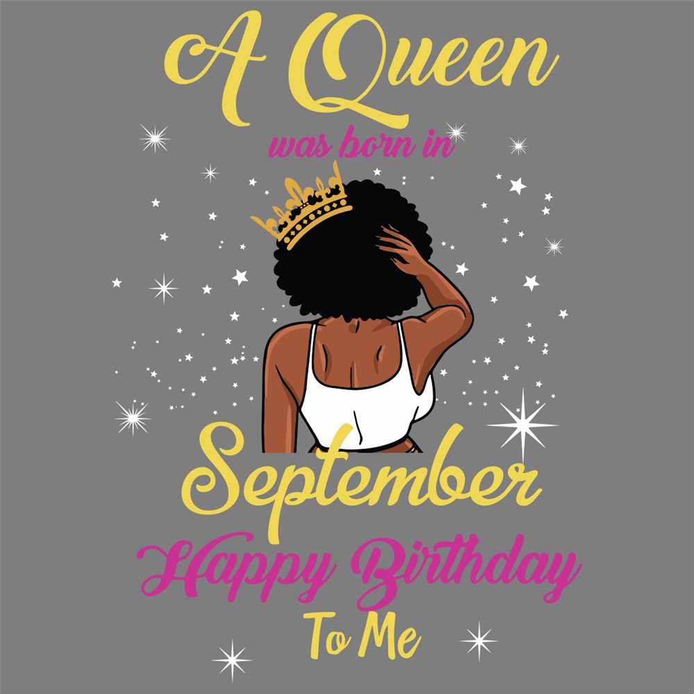 A Queen Was Born September Svg, Birthday Svg, Black Girl Svg | Inspire ...