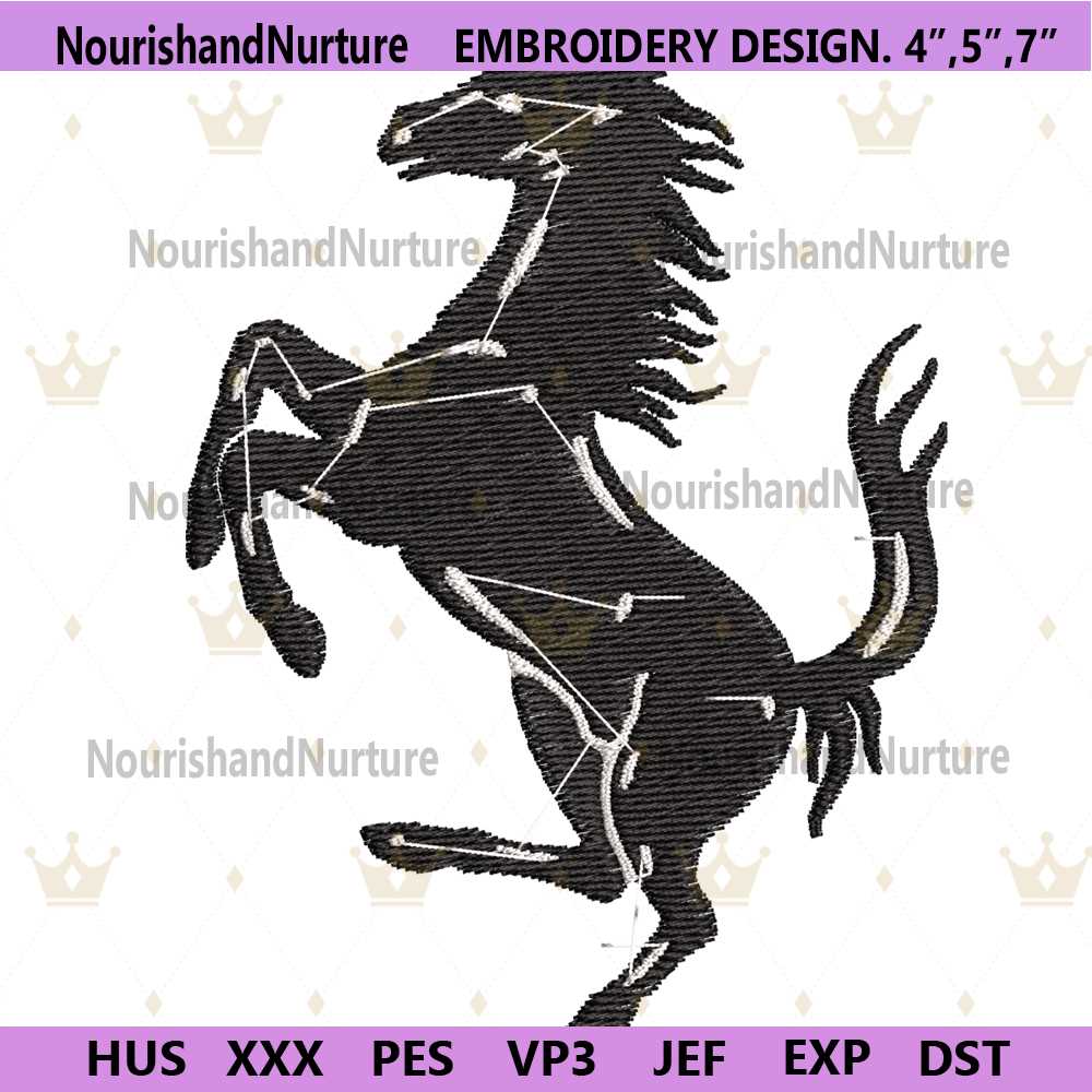Ferrari Logo Embroidery Design Horse Ferrari Logo Embroider | Inspire ...
