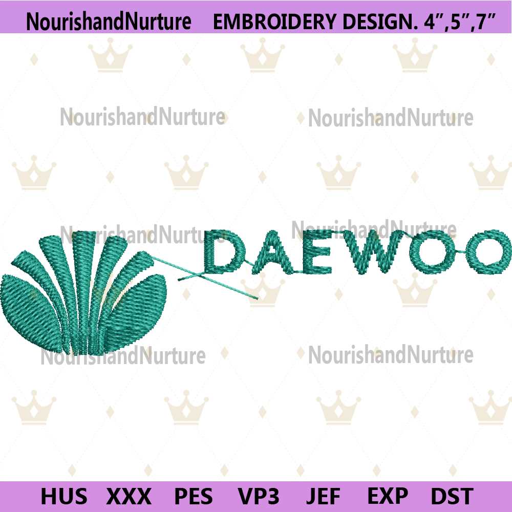 Daewoo Embroidery Logo Download Car Brand Logo File Design F | Inspire ...