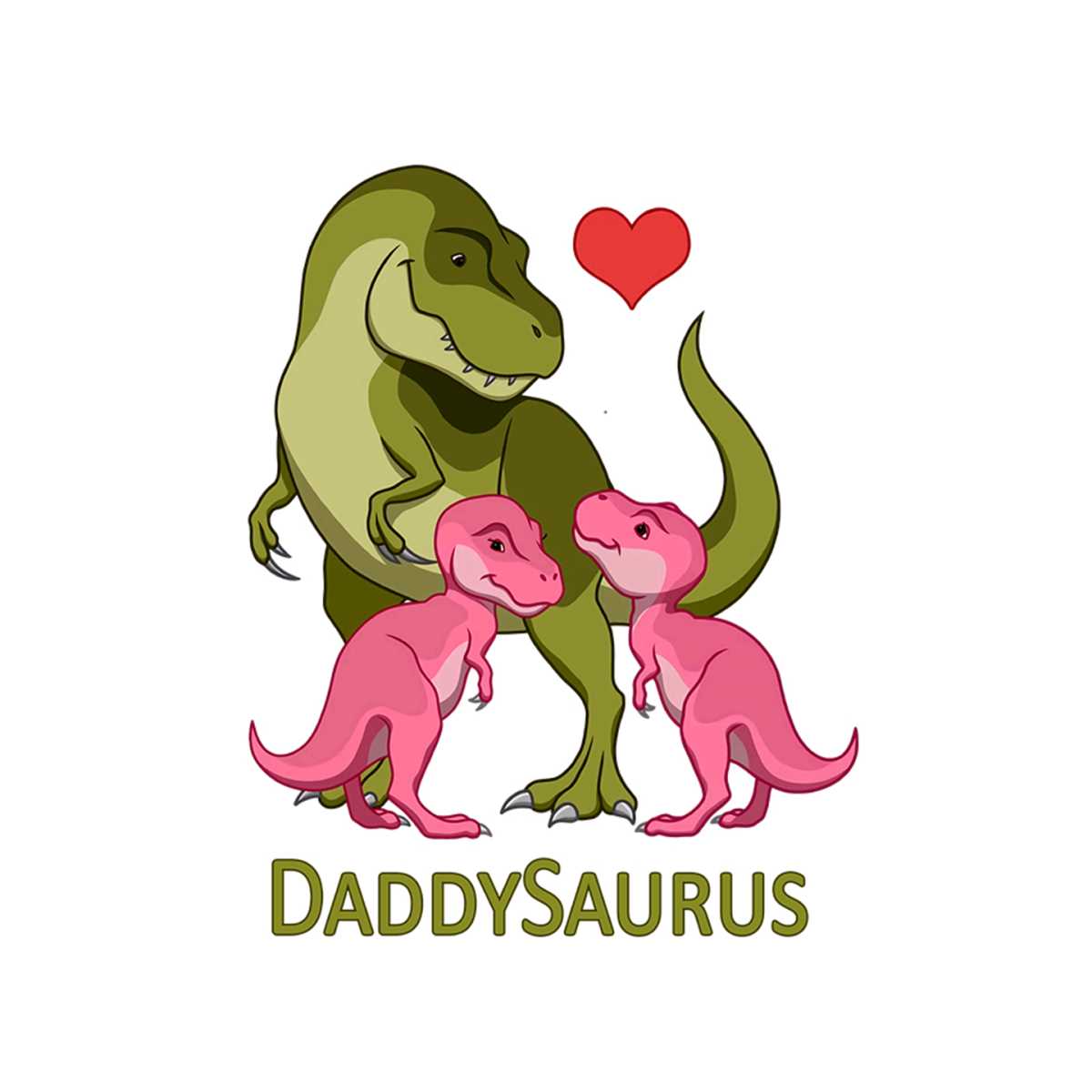 DaddySaurus T Rex Father & Twin Baby Girl Dinosaurs svg, Fam - Inspire ...