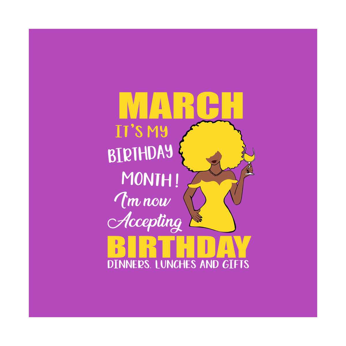 March Is My Birthday Month Svg, Birthday Svg, March Birthday | Inspire ...