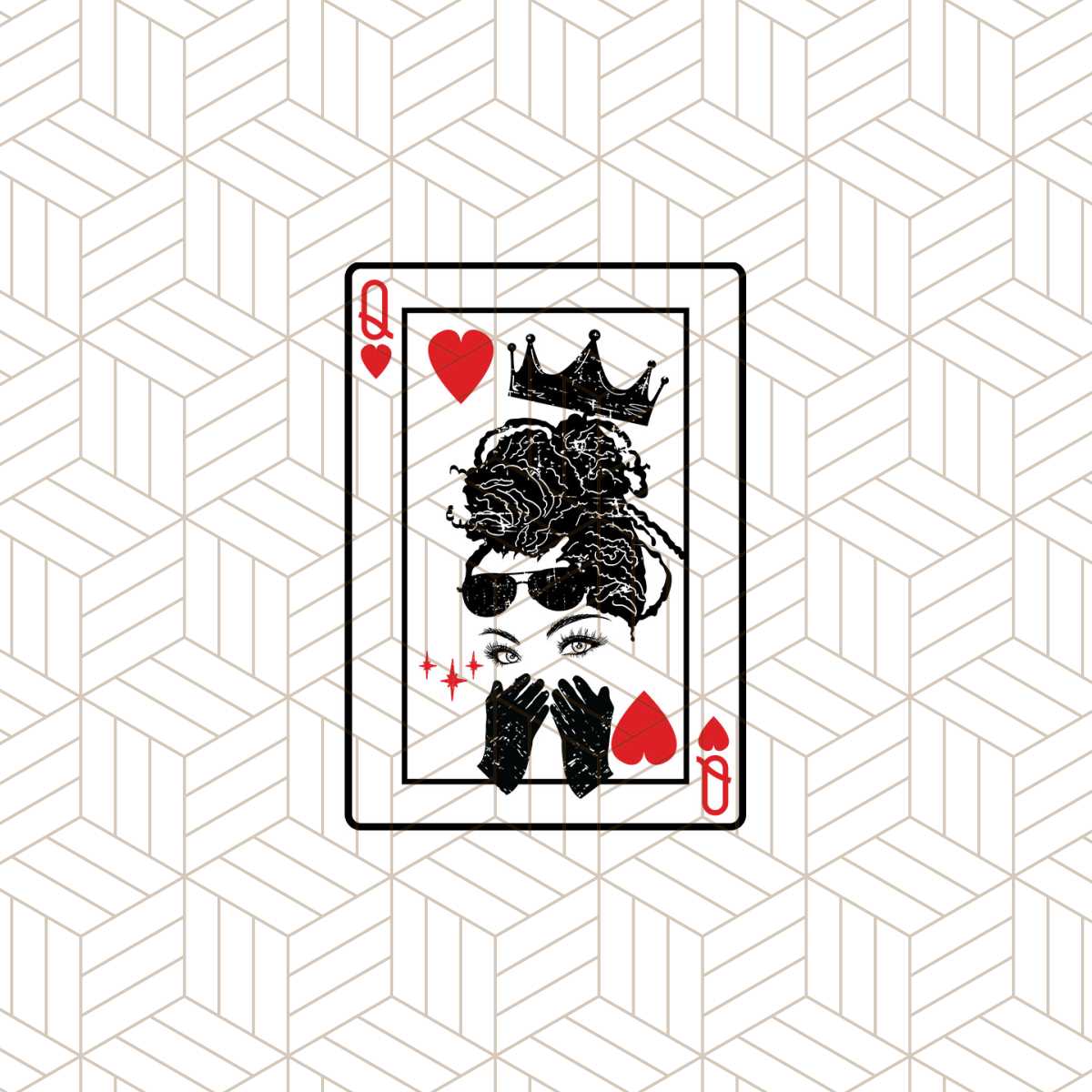 Queen of heart Svg, Heart Svg, Cards Svg, Black Woman svg, M - Inspire ...