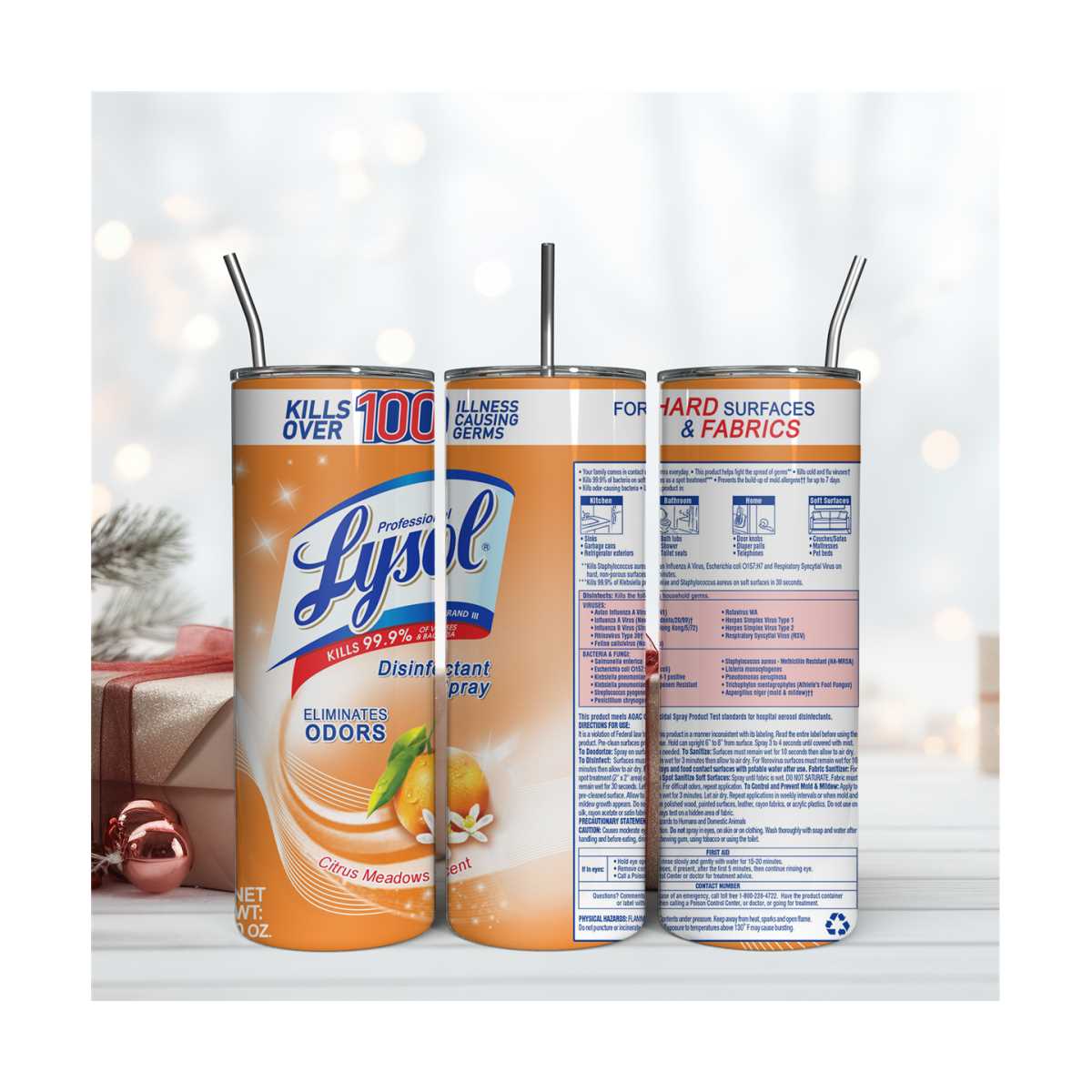 Lysol Citrus Meadows 20Oz Tumbler Wrap Sublimation Design, B | Inspire ...