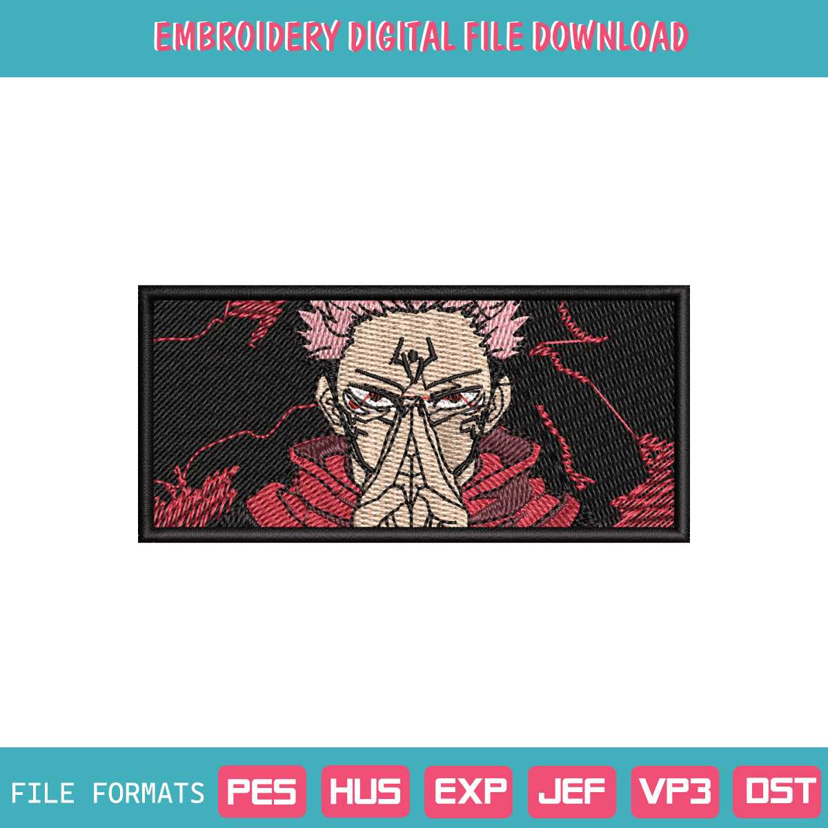 Sukuna Skill Embroidery Design Jujutsu Kaisen Embroidery Fil - Inspire ...