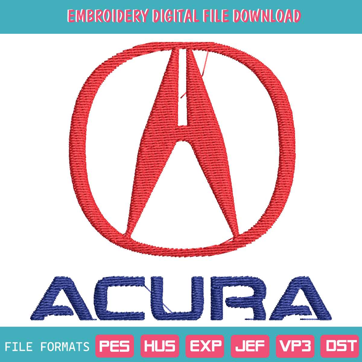 Logo Acura Embroidery Digital Download Logo Car Embroidery F | Inspire ...