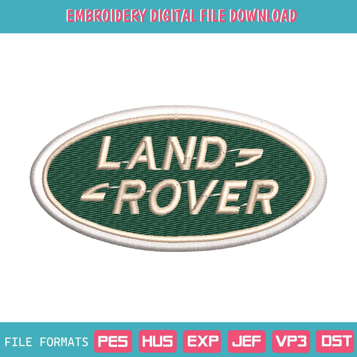 Land Rover Logo Embroidery File Logo Car Brand Download File - Inspire ...